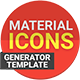 Material Design Icons Generator Template, Icons | GraphicRiver