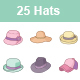 Hats Color vector icons, Icons | GraphicRiver
