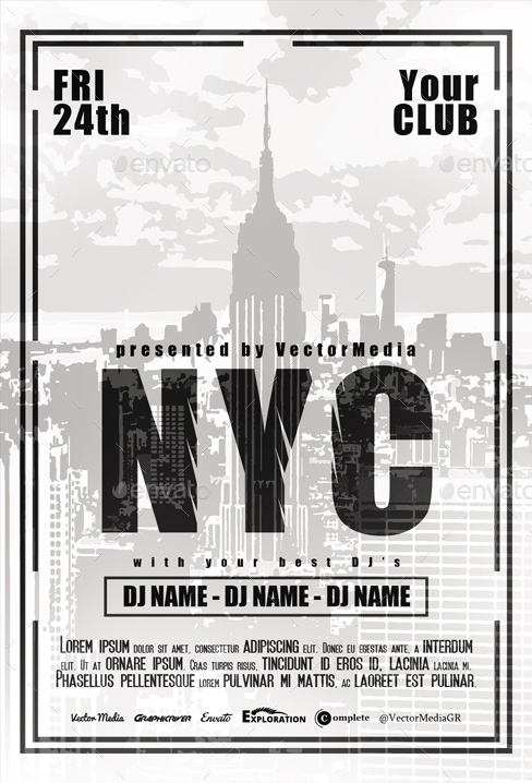 NYC - Flyer, Print Templates | GraphicRiver