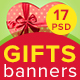 Gifts Banners, Web Elements | GraphicRiver