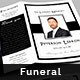 Black Modern Funeral Program, Print Templates | GraphicRiver