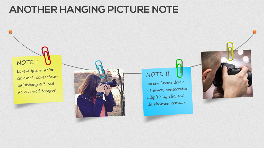 Sticky Note PowerPoint Presentation Template, Presentation Templates