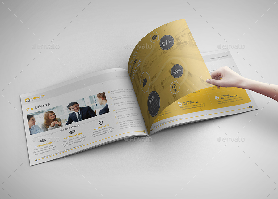 Landscape Content Marketing Brochure, Print Templates | GraphicRiver