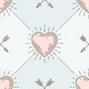 Seamless Background with Hearts and Arrows, Vectors | GraphicRiver