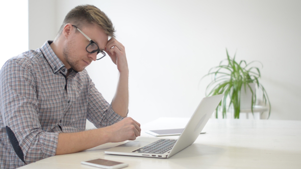 Intense Working With Laptop, Stock Footage | VideoHive