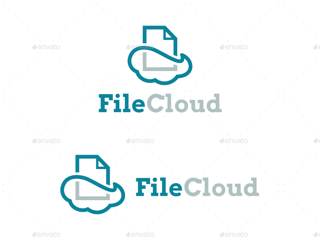File Cloud Logo, Logo Templates | GraphicRiver