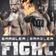 Chalk Fight Night MMA Boxing Flyer, Print Templates | GraphicRiver
