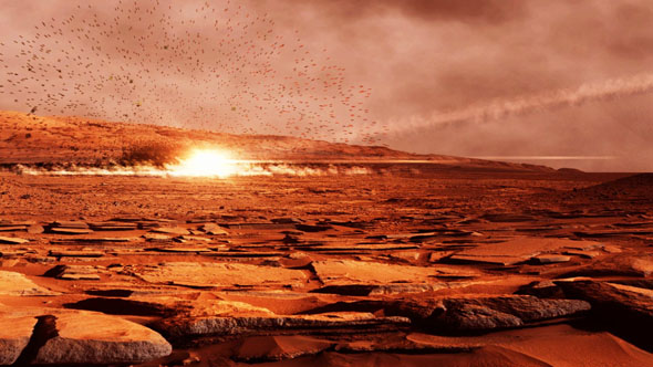 Meteorite Impact on Mars, Motion Graphics | VideoHive
