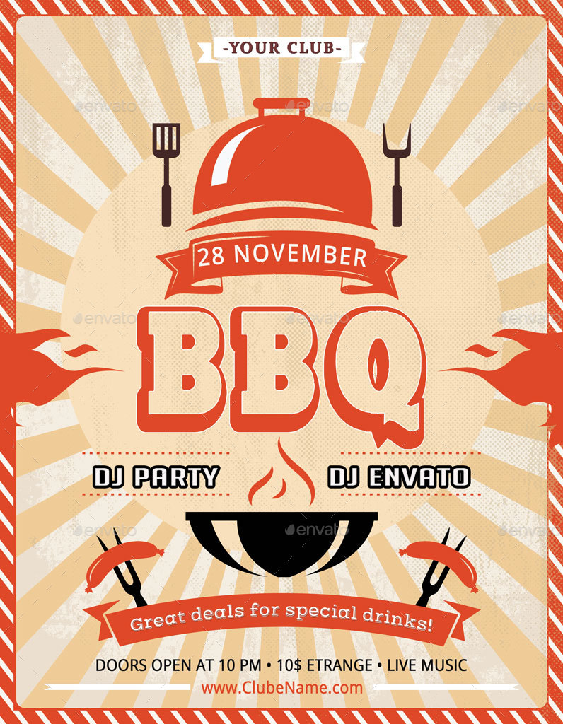 BBQ Flyer, Print Templates | GraphicRiver