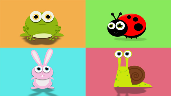 Cartoon Animals Pack, Motion Graphics | VideoHive