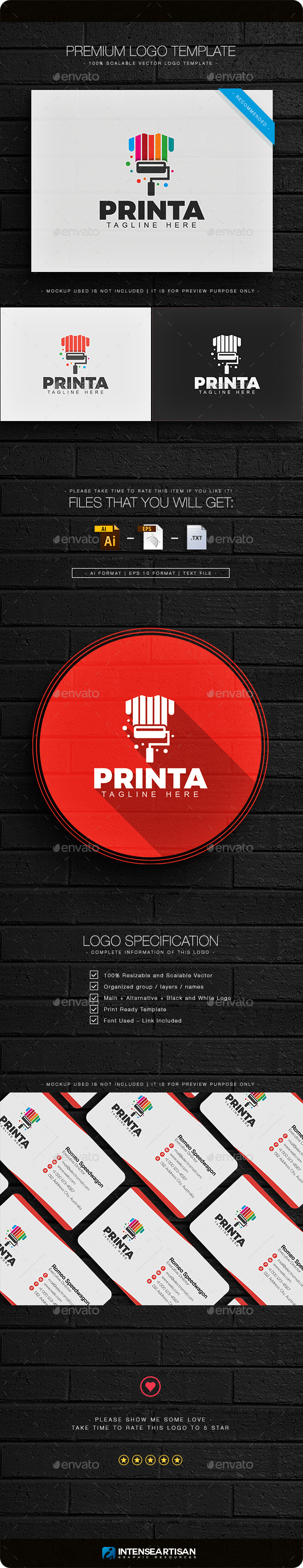 Printa Logo by IntenseArtisan | GraphicRiver