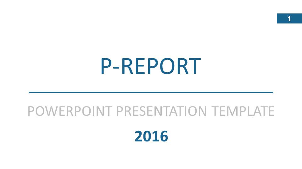P-Report PowerPoint Presentation Template, Presentation Templates ...