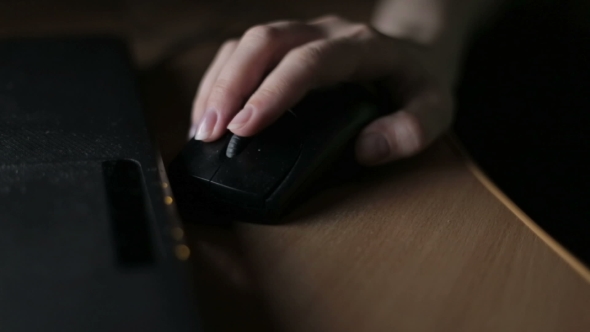 Hand Using a Computer Mouse, Stock Footage | VideoHive