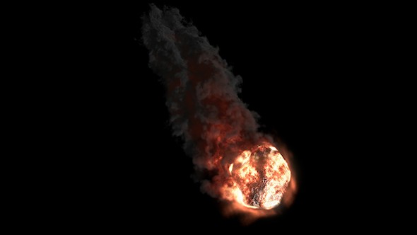 Meteorite Flying Towards The Camera, Motion Graphics | VideoHive