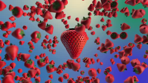 Strawberries Loop, Motion Graphics | VideoHive