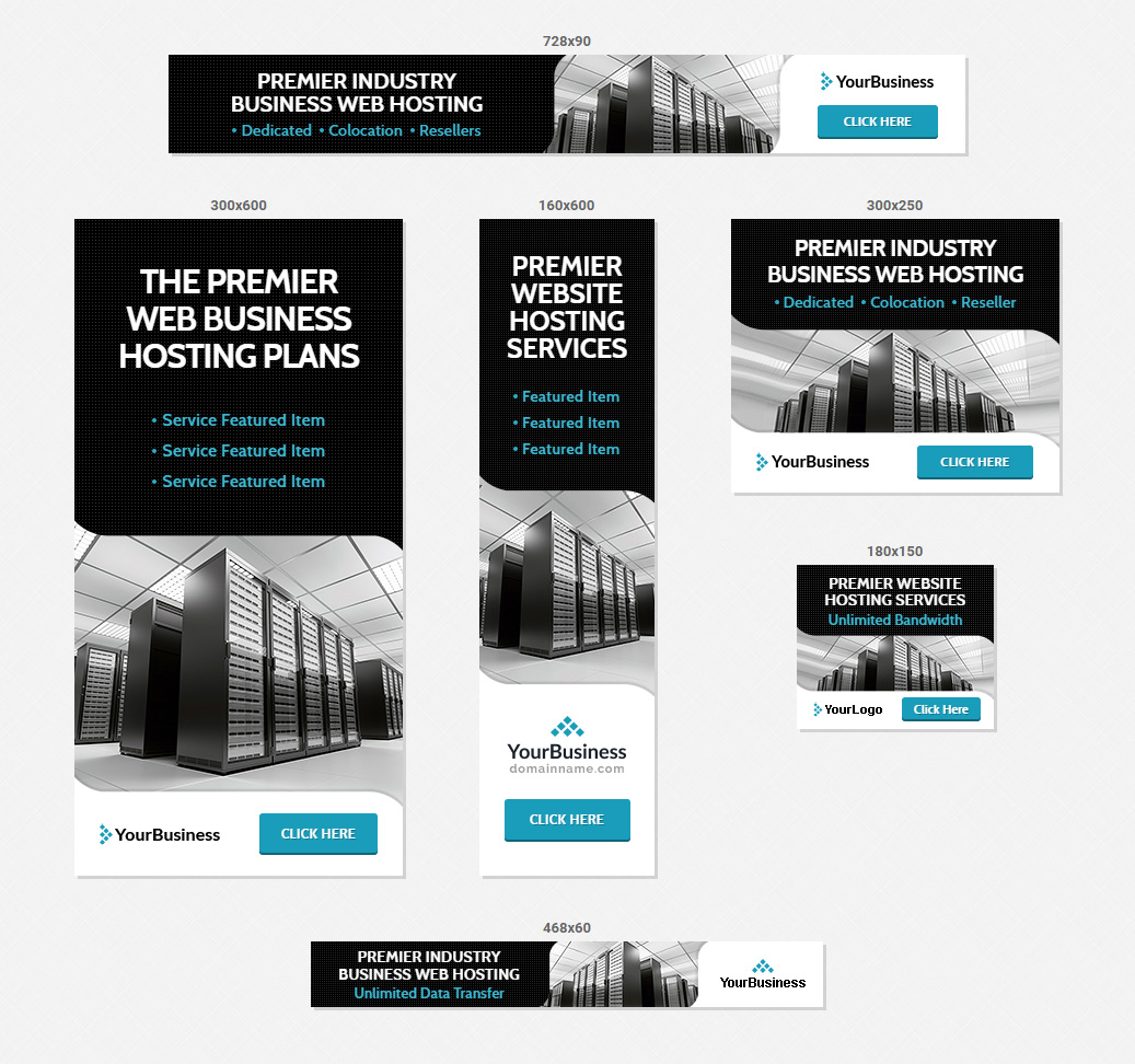 Web Hosting Company Banners - HTML5 Animated by InfiniWeb | CodeCanyon