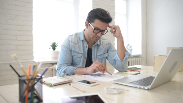 Office Work, Reading Documents, Stock Footage | VideoHive