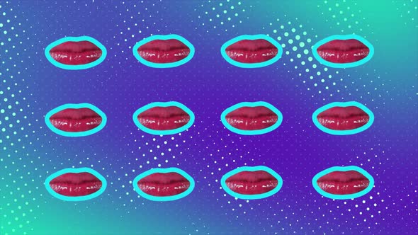 Minimal Motion Design Art Lips Animation, Motion Graphics | VideoHive