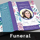 Floral Funeral Program, Print Templates | GraphicRiver