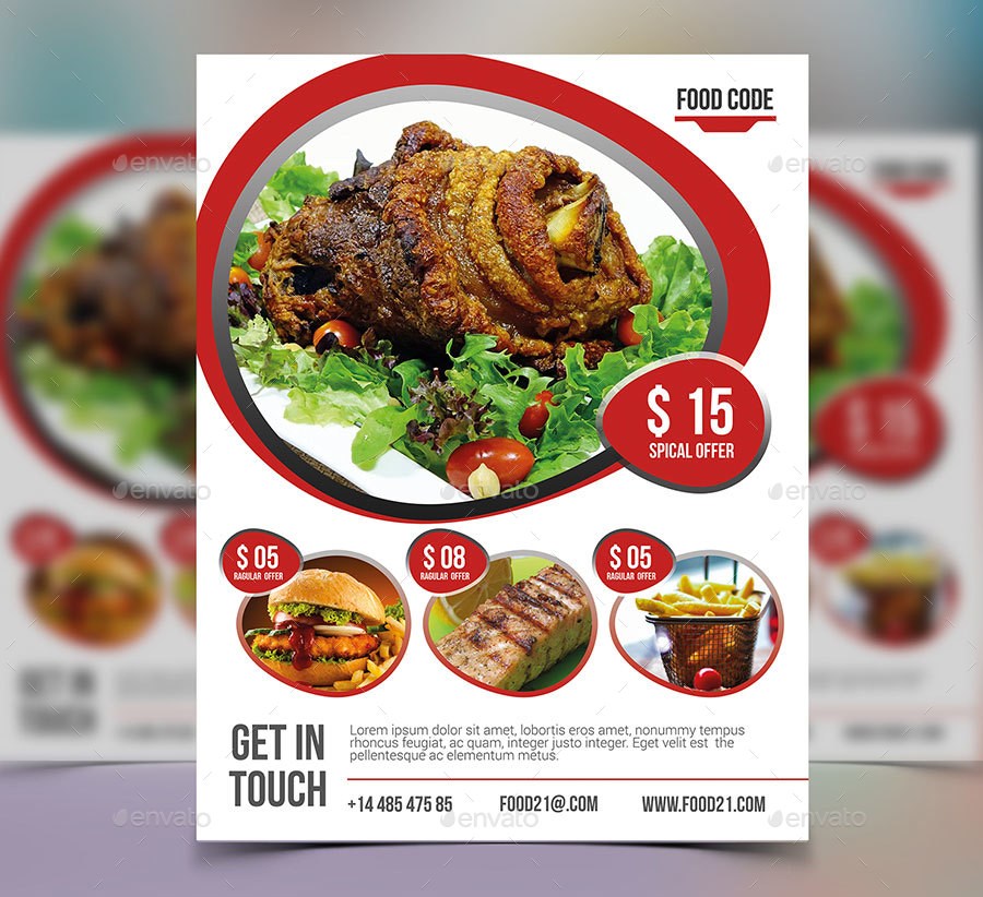 Food Business Flyer Bundle , Print Templates | GraphicRiver