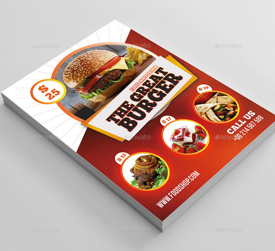 Food Business Flyer Bundle , Print Templates | GraphicRiver
