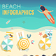 Beach Infographic Set, Vectors | GraphicRiver