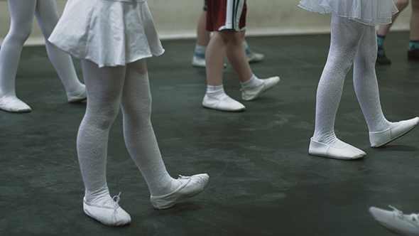 Kids Dancing Feet Of Little Girl Dancing, Stock Footage | VideoHive