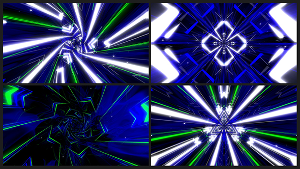 Blue Tunnels VJ Loops Pack, Motion Graphics | VideoHive
