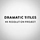 Dramatic Titles/ Movie and Film Text Intro/ True Detective/ Trailer ...