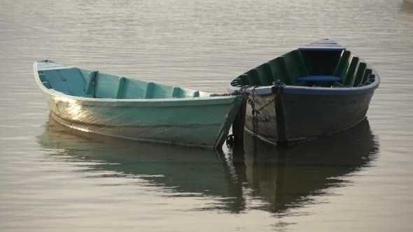 Two Boats Moored Together, Stock Footage | VideoHive