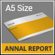 A5 Landscape Annual Report Template, Print Templates | GraphicRiver