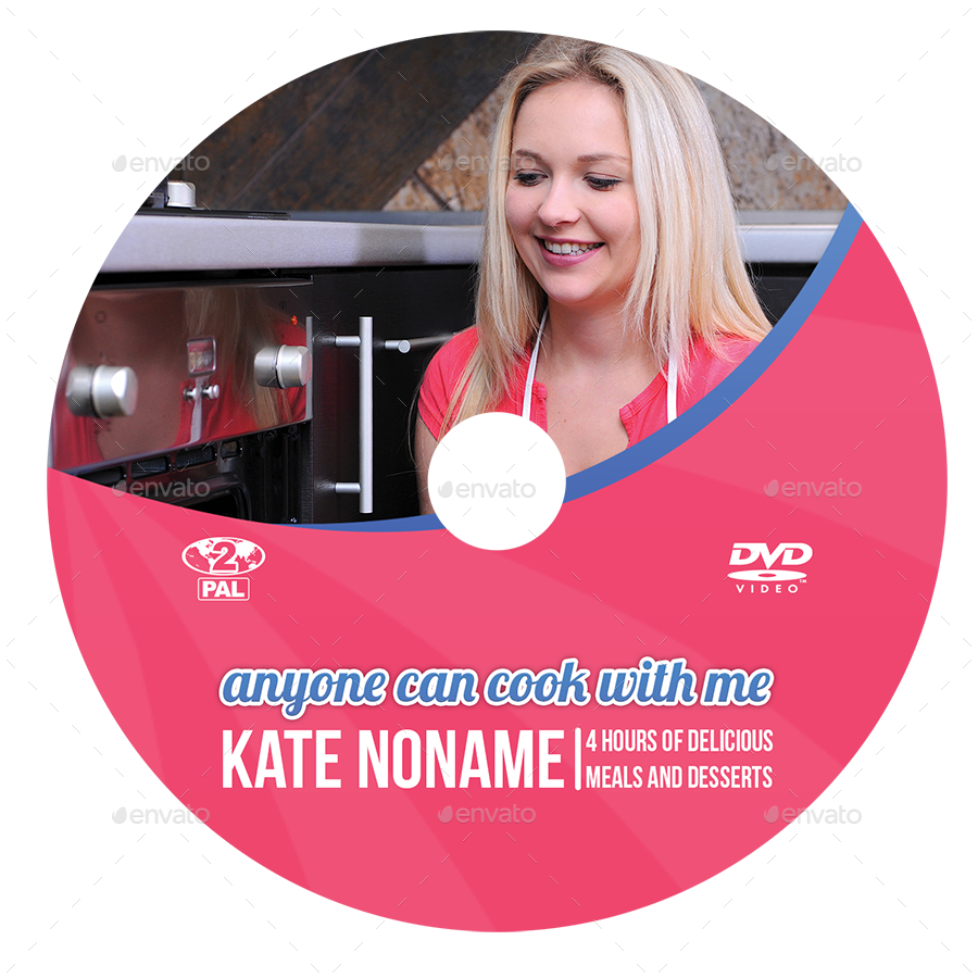 Food Cook DVD Cover and Label Template, Print Templates | GraphicRiver