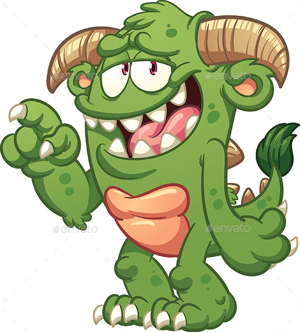 Cartoon Monster by memoangeles | GraphicRiver