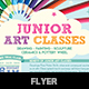Junior Art Free Trial Class Flyer template, Print Templates | GraphicRiver