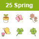 Spring Color Vector Icons, Icons | GraphicRiver