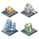 Building Isometric Icon Set, Vectors | GraphicRiver