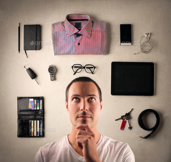 Man's objects - Stock Image - Everypixel