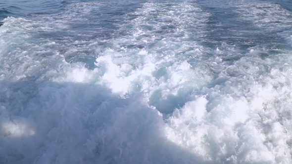 Whitewater Behind Ship, Stock Footage | VideoHive
