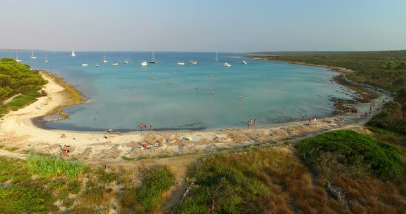 Aerial View Of Beautiful Slatinica Beach At Olib Island, Croatia 6 ...