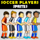 Soccer Player Sprites, Game Assets | GraphicRiver