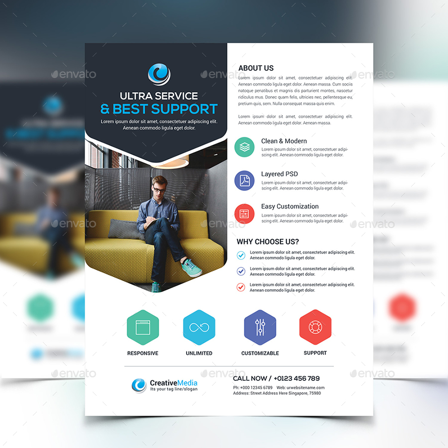 Flyer Bundle 2 in 1, Print Templates | GraphicRiver