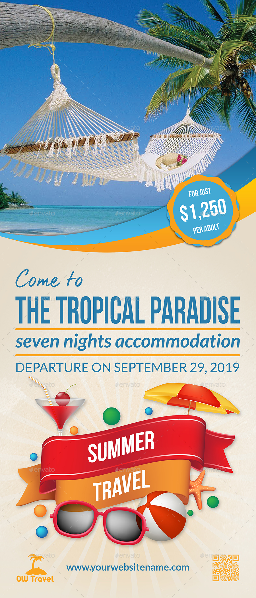 Tour and Travel Signage Roll Up Banner Template, Print Templates ...