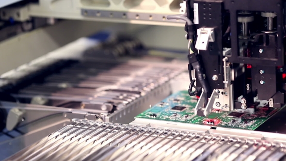Automated Electronics Parts Manufacturing Line. , Stock Footage | VideoHive
