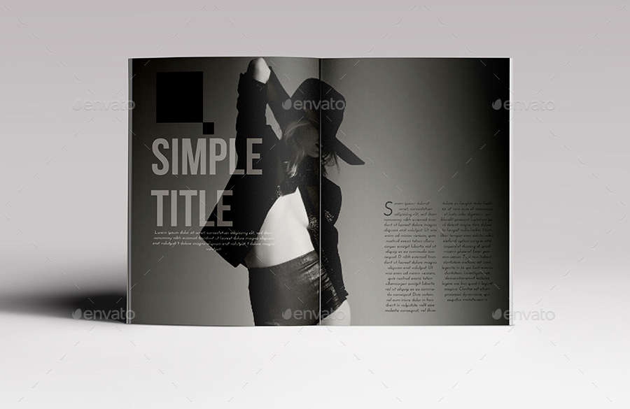 Square Fashion Magazine, Print Templates | GraphicRiver