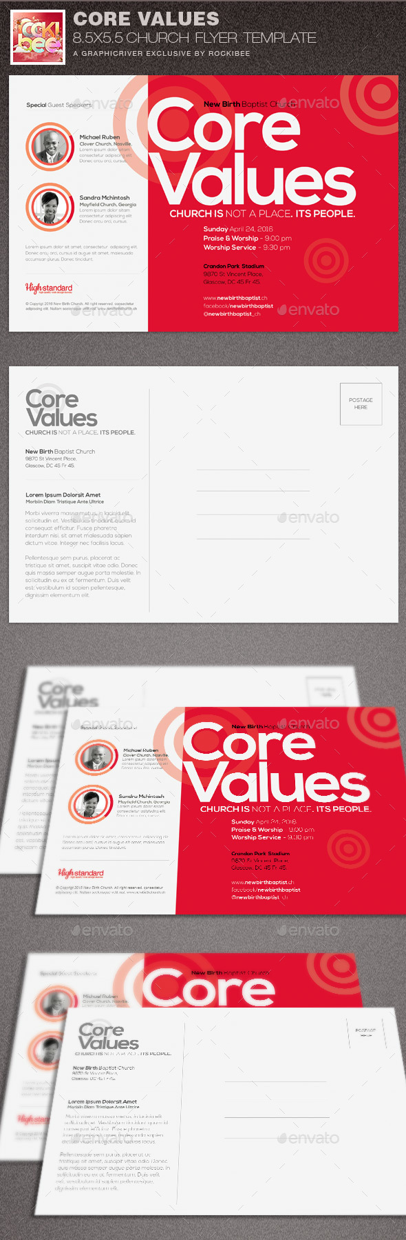 Core Values Church Flyer Template by Rockibee | GraphicRiver