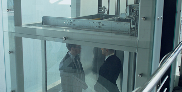 Business Conversation in the Elevator, Stock Footage | VideoHive