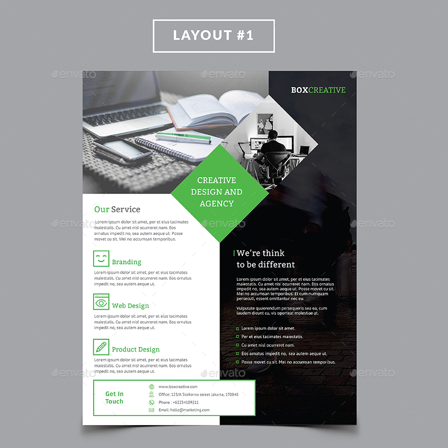 Multipuprose Flyer Box Creative, Print Templates | GraphicRiver