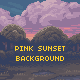 Pink Sunset Battle Background, Game Assets | GraphicRiver