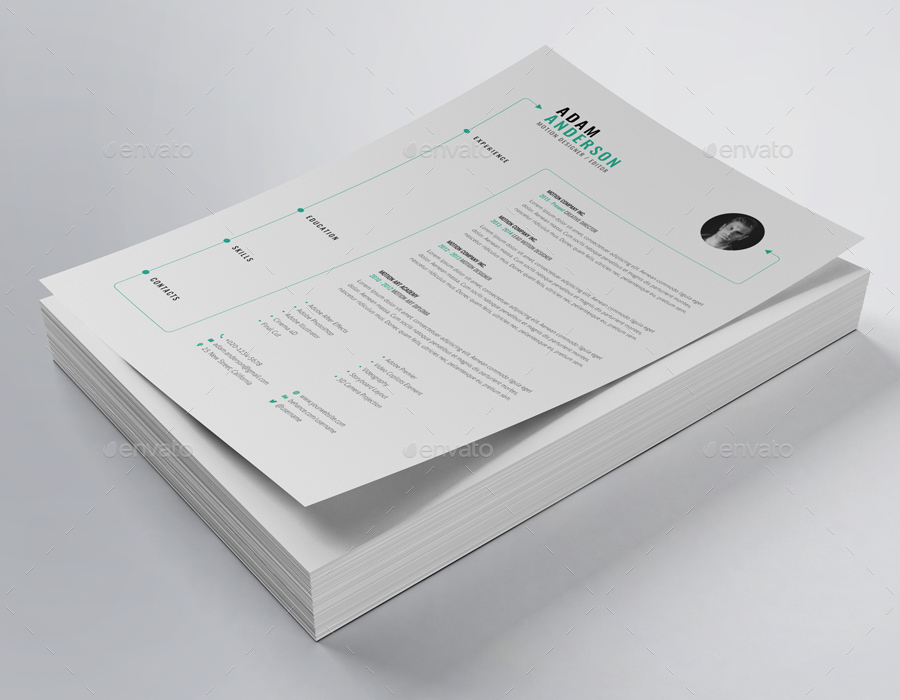 Clean Resume/CV, Print Templates | GraphicRiver