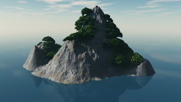 Loop Rotate Rocky Island, Motion Graphics | VideoHive